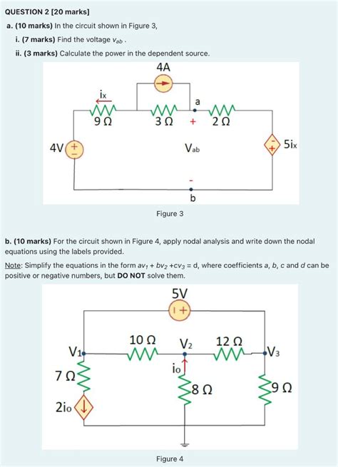 Solved A Marks In The Circuit Shown In Figure I Chegg