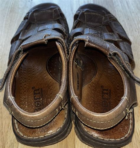 Born Sandals Mens 13 Cabot Iii Fisherman Brown L Gem