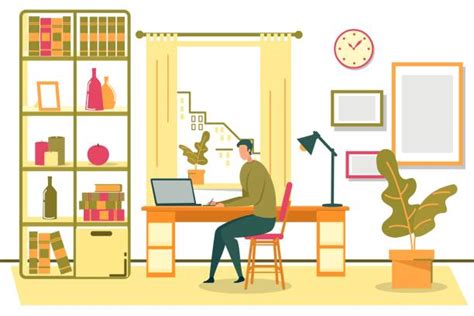 170 Programmer Coding Laptop Computer Work Desk Freelancer Sitting On