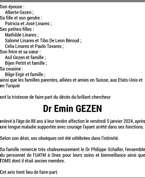 Emin Gezen Hommages