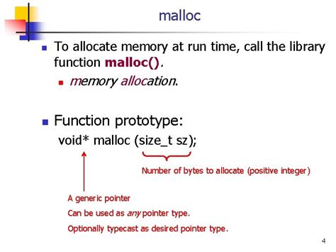 Dynamic Memory Allocation Dynamic Memory Allocation N