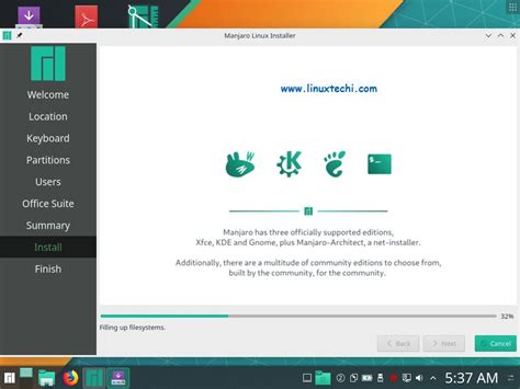 How To Install Manjaro KDE Edition With Screenshots