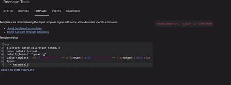 undefinederror value is undefined configuration home assistant