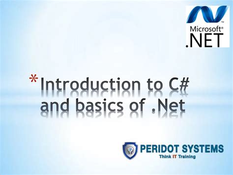 Ppt Introduction To C And Basics Of Dotnet Powerpoint Presentation
