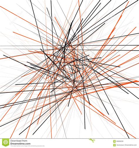 Geometric Illustration With Random Intersecting Lines Editable Stock Vector Illustration Of