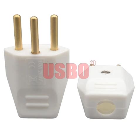 검정 흰색 10a 250v Eu 스위스 표준 3 핀 전원 배선 어셈블리 플러그 고전력 산업용 분리형 플러그 남성 소켓 유형 M인터내셔날 플러그 어댑터 Aliexpress