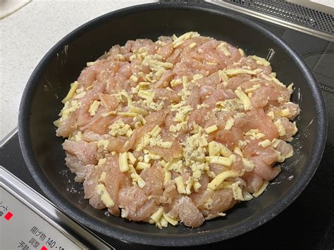 【レシピ】鶏むね肉で簡単♬パリパリチーズチキン♬ しにゃごはん Blog