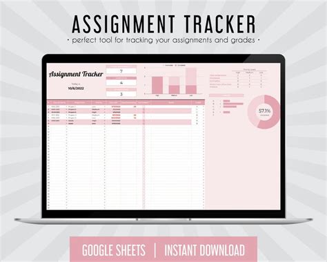 Assignment Tracker Homework Planner Homework Checklist Homework