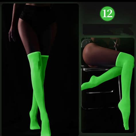 Jual New Luminous Fishnet Tights Sexy Lingerie Women See Through Body Stockings Shopee Indonesia