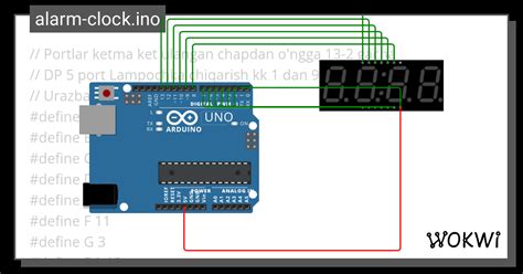Alarm Clock Ino Copy Wokwi ESP32 STM32 Arduino Simulator