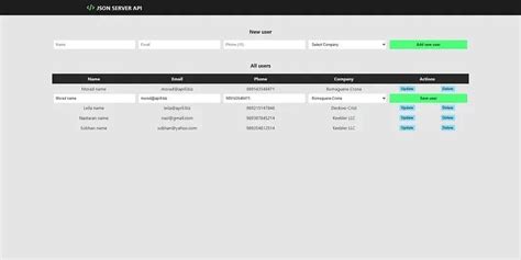 How To Simulate A Backend Rest Api With Json Server For Crud