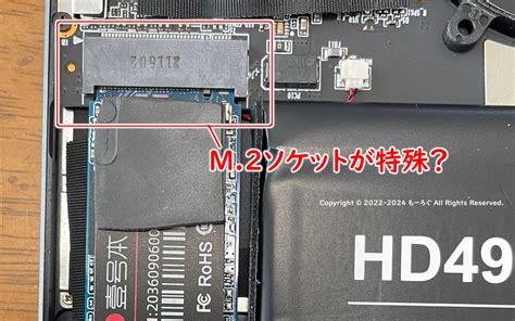 もーろぐ Onemix4のm2ssdを交換してみた
