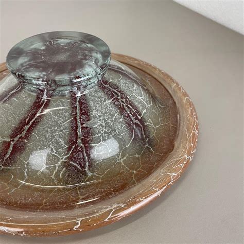 Art Deco Baushaus German Glass Bowl Attributed To Karl Wiedmann For Wmf