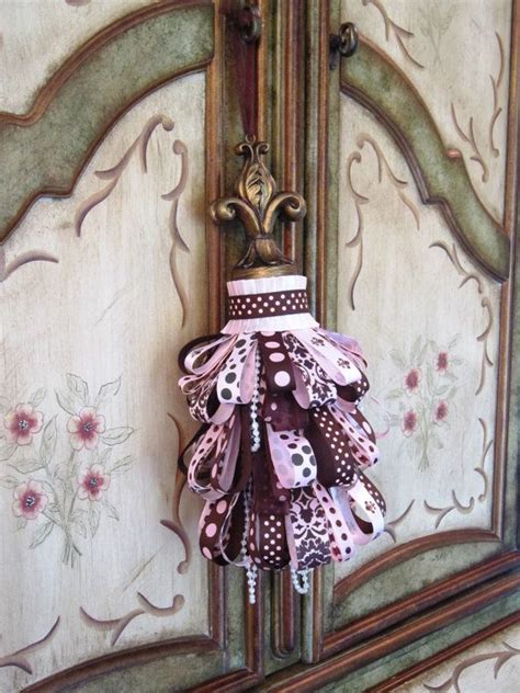 Parispinkbrownfleur De Lis Decorative Tassel By Duvalls On Etsy