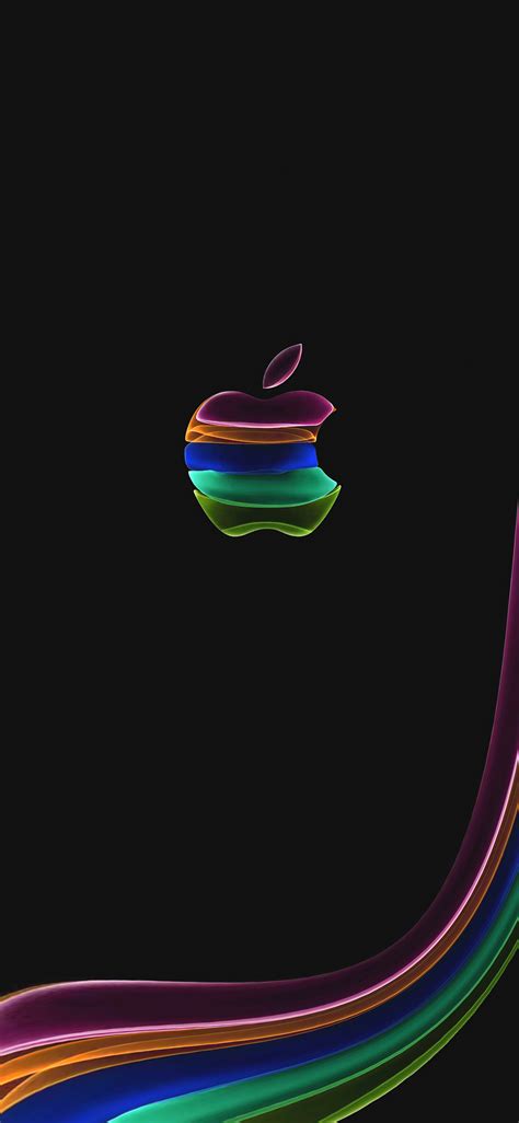 1125x2436 Apple Glass Logo Dark 4k Iphone Xsiphone 10iphone X Hd 4k