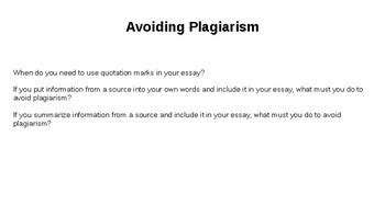 Citing Sources And Avoiding Plagiarism Review By English Rules TPT