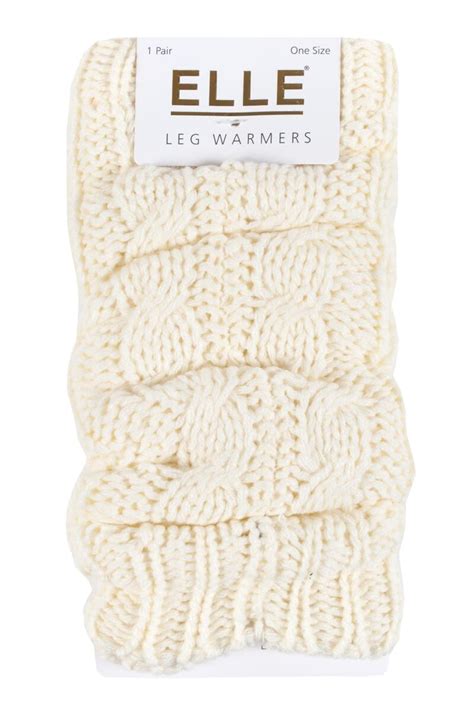 Ladies Elle Chunky Cable Knit Leg Warmers From Sockshop