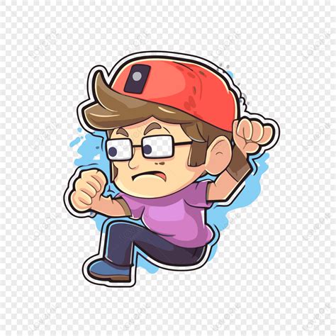 작은 꼬마 소년 만화 빨간 모자 클립 아트 벡터유튜브상표 Png 일러스트 무료 다운로드 Lovepik