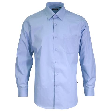 Van Heusen Mens Basic Fit Plain Long Sleeve Shirt W Basic Collar
