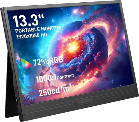 Portable Monitor Full HD 13 3 Inch 1920X1080 Portable Monitor Laptop External USB C Monitor