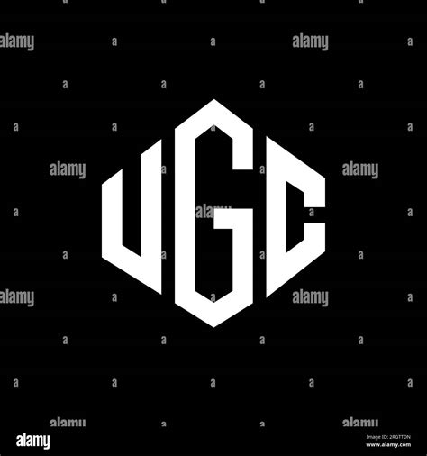 Ugc Letter Logo Design With Polygon Shape Ugc Polygon And Cube Shape