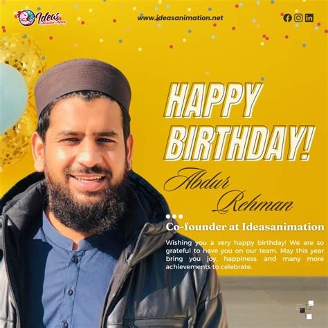 Ideas Animation Agency On Linkedin Ideasanimation Happybirthday Abdurrehman