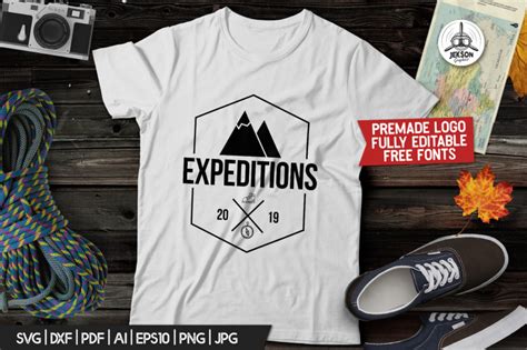 Vintage Hiking Logo Expedition Label Templates Svg Vector By Jekson