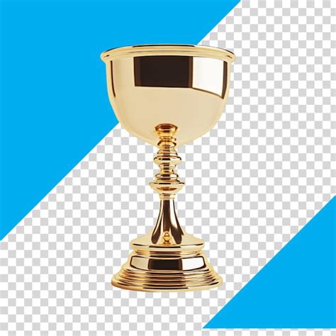 Golden Chalice On A Checkered Background Premium Ai Generated Psd