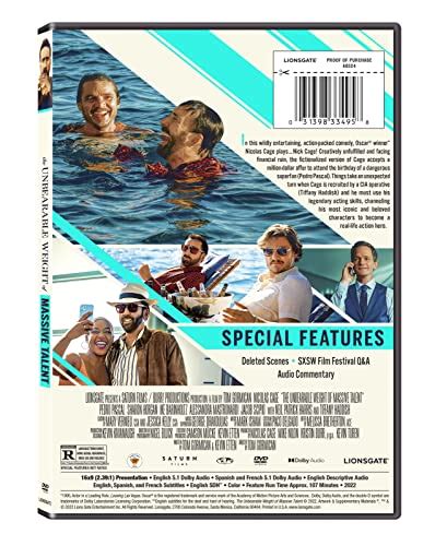 The Unbearable Weight Of Massive Talent Dvd Pricepulse