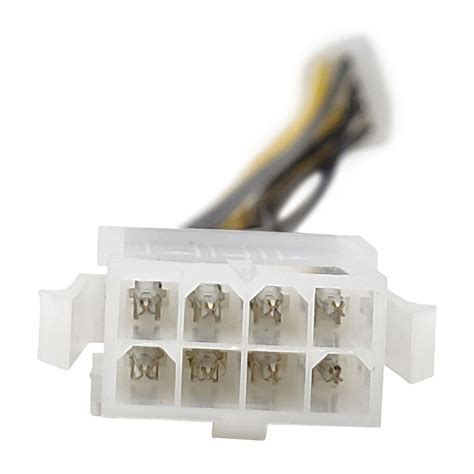 Micro Connectors 8-Pin EPS Male to 8-Pin EPS Female Power Extension ...
