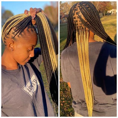 20 Adorable Peekaboo Box Braids Inspirations In 2022 Honestlybecca Braids With Curls