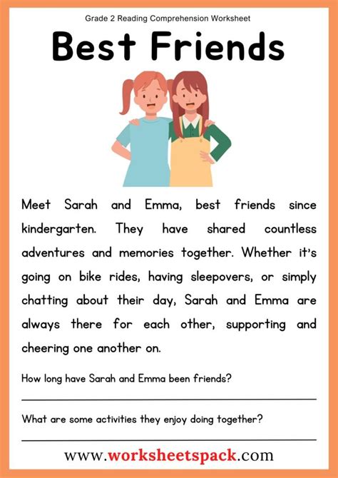 Grade 2 Reading Comprehension Worksheets Worksheetspack Reading