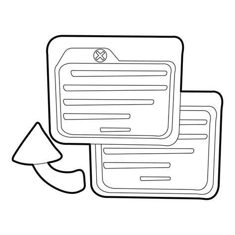 Business Card Icon Outline Style 15212186 Vector Art At Vecteezy