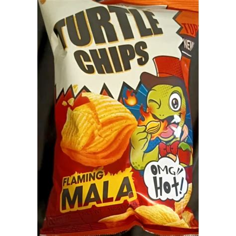 Orion Turtle Chips Flaming Mala Box Of 10 160g Thai Pantry