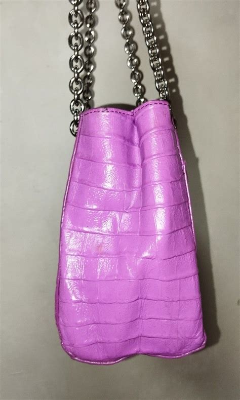 Jean Louis Scherrer Croc Two Way Sling Bag Luxury Bags And Wallets On