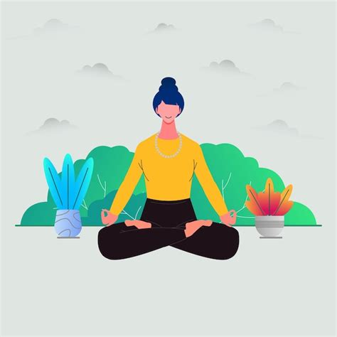 Premium Vector Woman Doing Yoga Design Vector Illustration