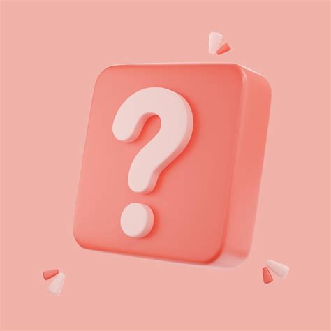 Premium Psd D Render Question Mark Speech Bubble Icon Message Box