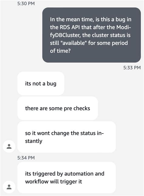 Bug Awsrdscluster Does Not Wait Properly For Modifications · Issue