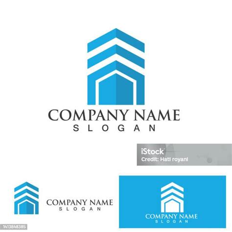 Ilustración De Iconos De Logotipos Y Símbolos De Edificios Caseros Y Más Vectores Libres De