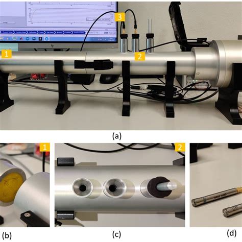 Experimental Setup For Impedance Tube Measurements A The Complete