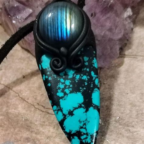 Mens Turquoise Necklace Etsy
