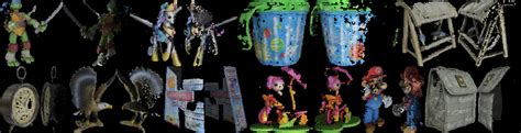 Colmap Reconstructed Dense Pointclouds With Varying Number Of Input