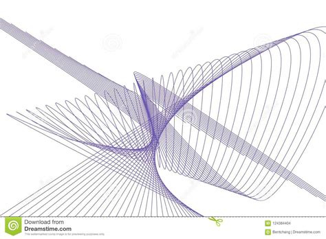 Abstract Conceptual Geometric Line And Curve Pattern Messy Round