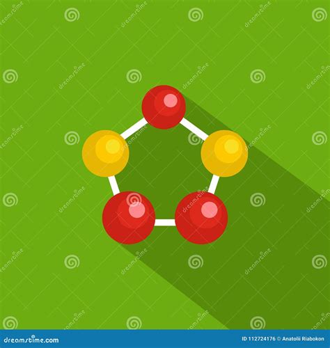 Hexagonal Lattice Icon Flat Style Stock Vector Illustration Of Grid Nanomaterial 112724176