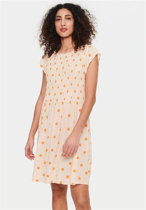 Saint Tropez Gisla Freizeitkleid Orange Peel Big Dotsorange