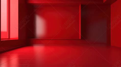 제품 프레젠테이션을 위한 빨간색 스튜디오 배경 3d 렌더링 및 충분한 복사 공간이 있는 비어 있음 간이 배경 빨간색 배경 3d 공간 배경 이미지 Hd 간이 빨간색