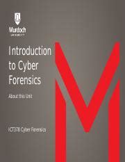 Week 1 Session 1 Intro To Cyber Forensics Pdf Introduction To Cyber Forensics About This