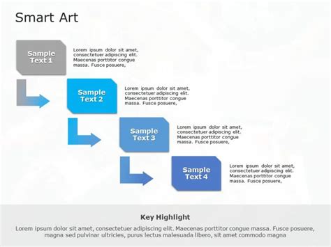 SmartArt Process Alternating Flow Steps PowerPoint Template SlideUpLift
