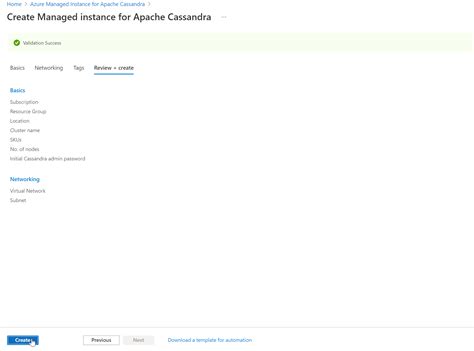 빠른 시작 Azure Portal에서 Apache Cassandra 클러스터용 Azure Managed Instance 만들기