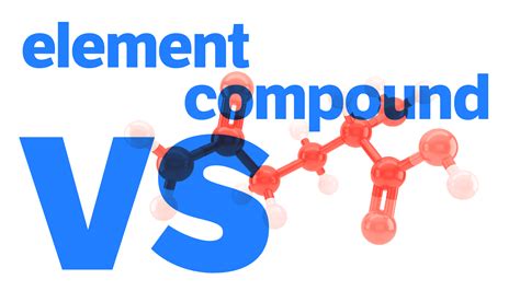 Element Vs Compound What Is The Difference